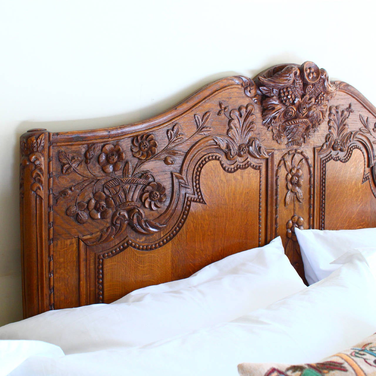 Oak Provencale Bed - WD9 at 1stDibs