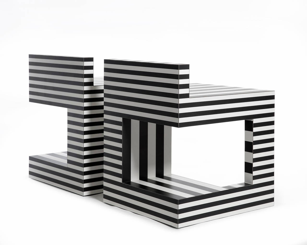 Memphis Inspired Side Table/Stool Neo Laminati Collection For Sale at ...