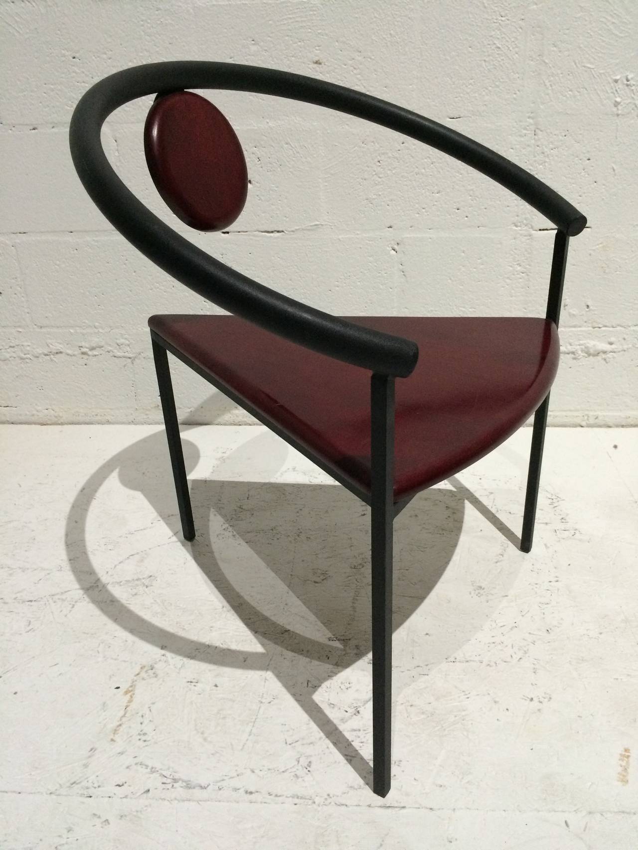 Pair of Geometric Postmodern Armchairs For Sale at 1stDibs