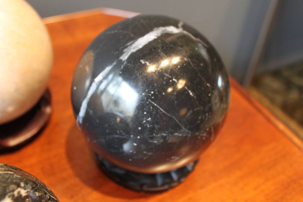 Collection of Vintage Stone and Marble Orb Sculptures For Sale at ...