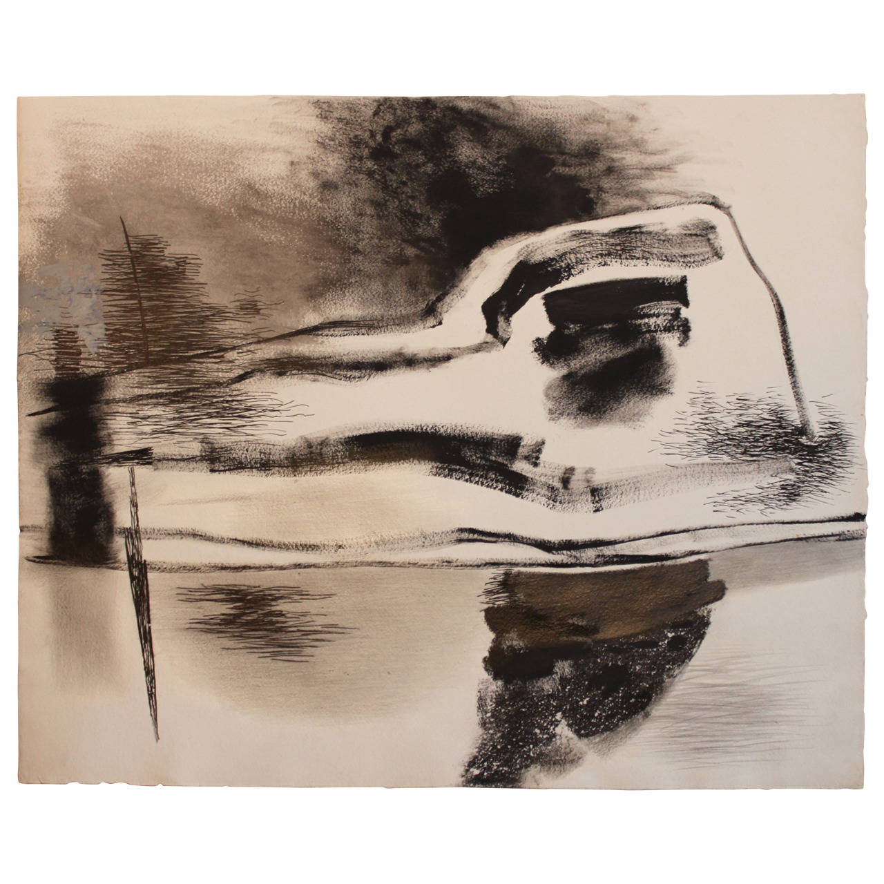 William Lewis Lester Original Signed Abstract Painting at 1stDibs ...