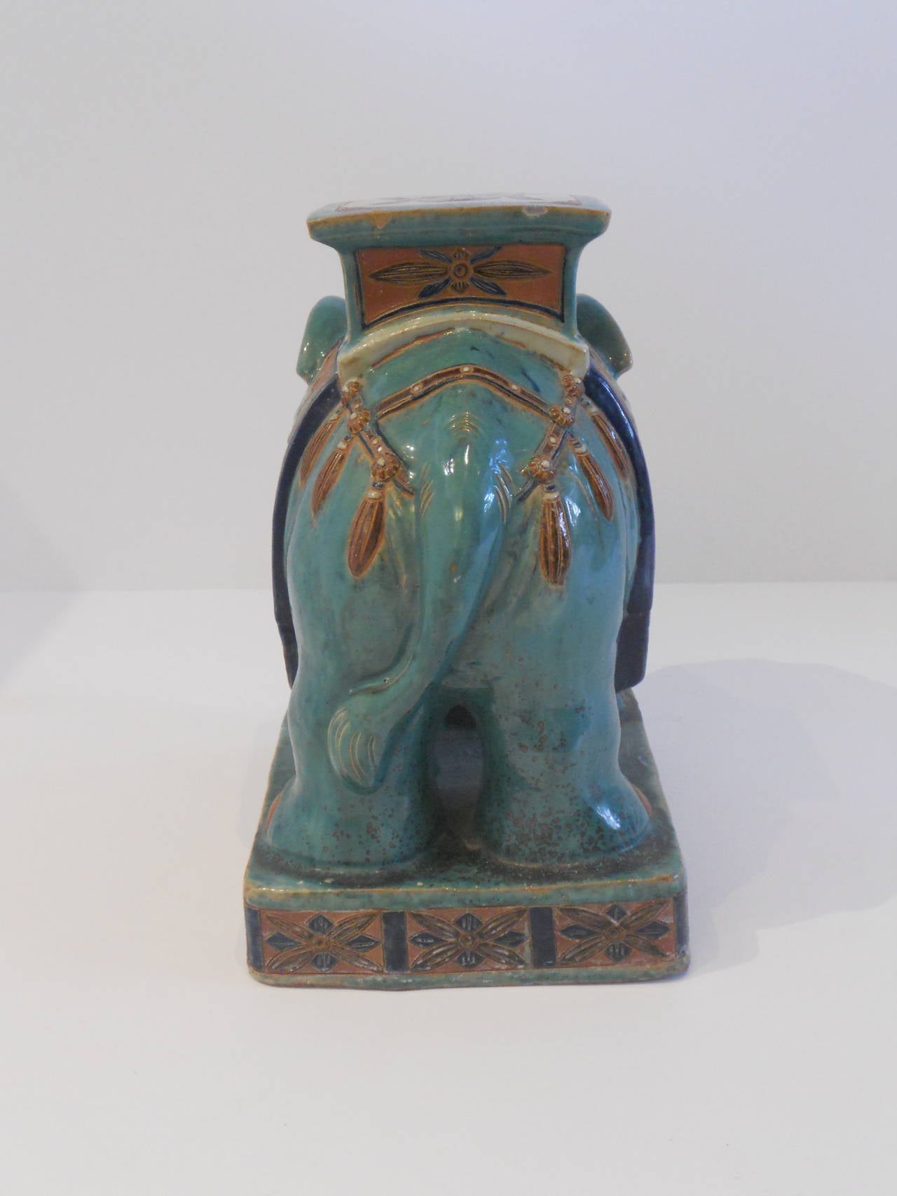 Pair of Elephant Garden Seats or Side Tables at 1stDibs