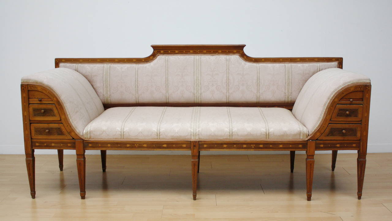 Classicism Austrian Settee For Sale at 1stDibs