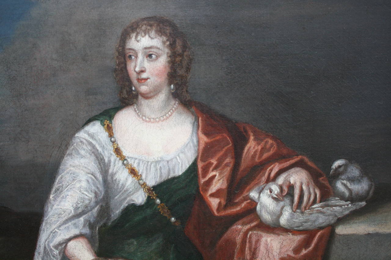 Portrait of Queen Henrietta Maria For Sale at 1stDibs