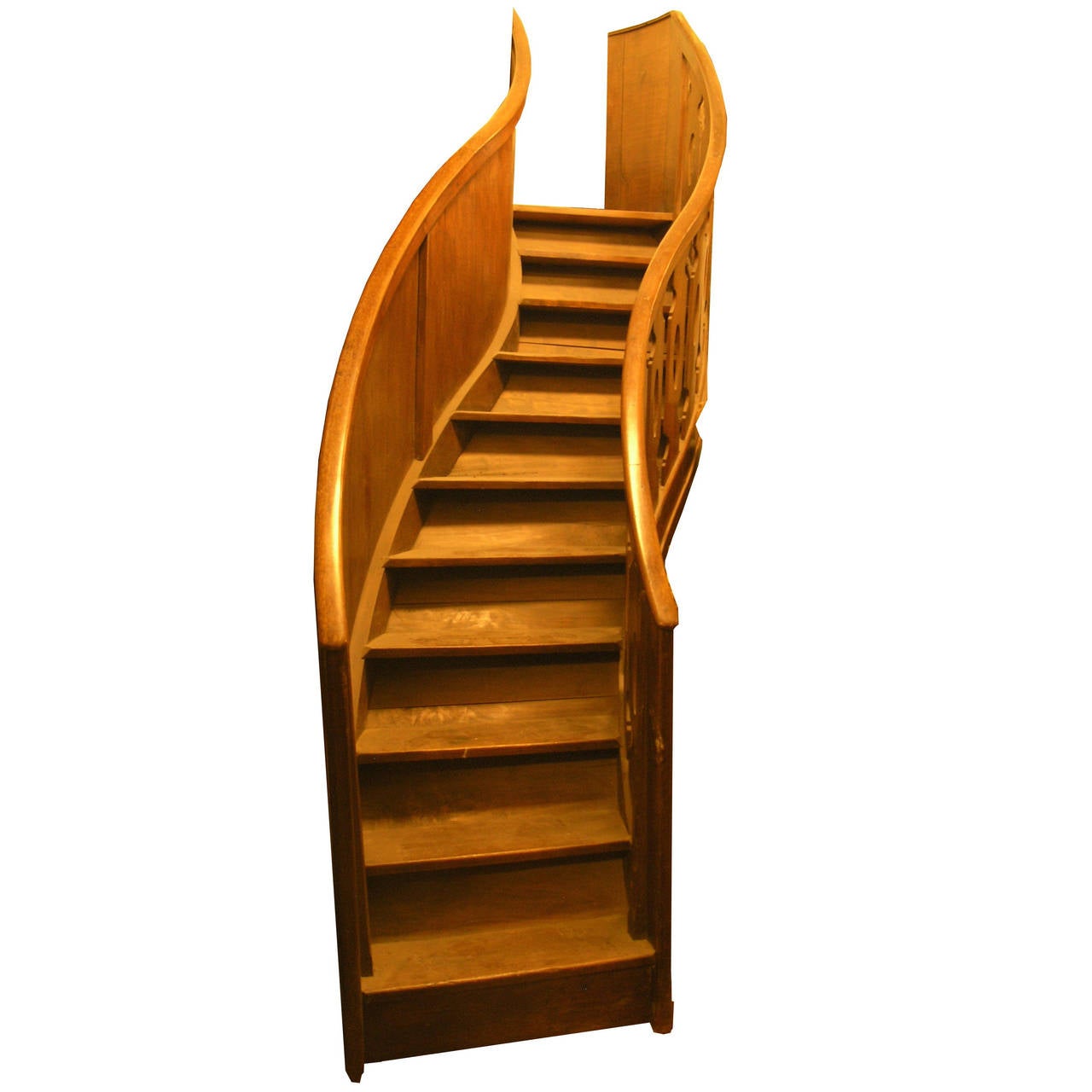 Antique Walnut Staircase For Sale at 1stdibs