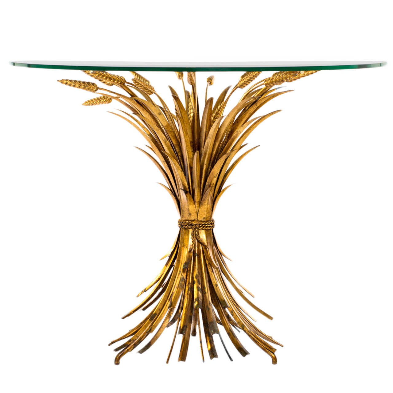 French Sheaf of Wheat Side Table at 1stDibs