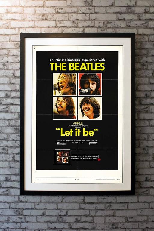 "Let It Be" Film Poster, 1970 For Sale at 1stDibs