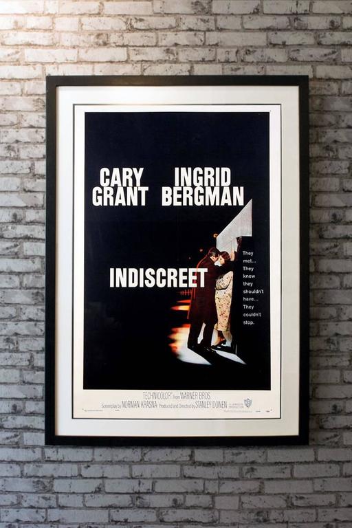 "Indiscreet" Film Poster, 1958 For Sale at 1stDibs