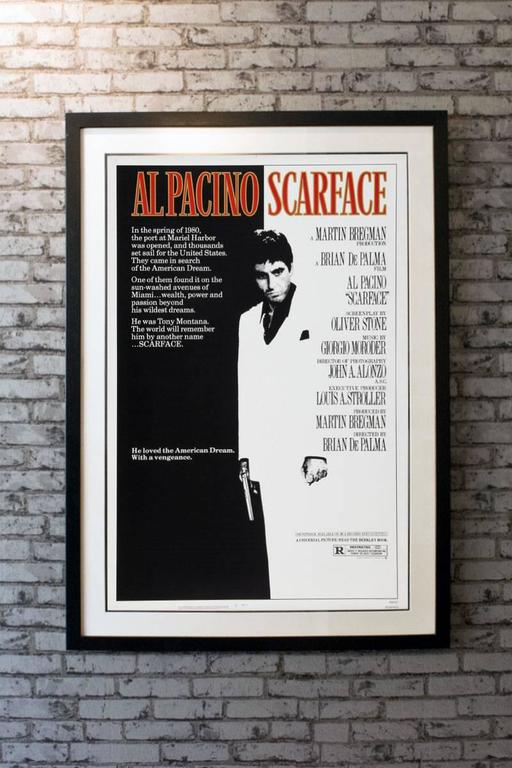 "Scarface" Film Poster, 1983 For Sale at 1stDibs