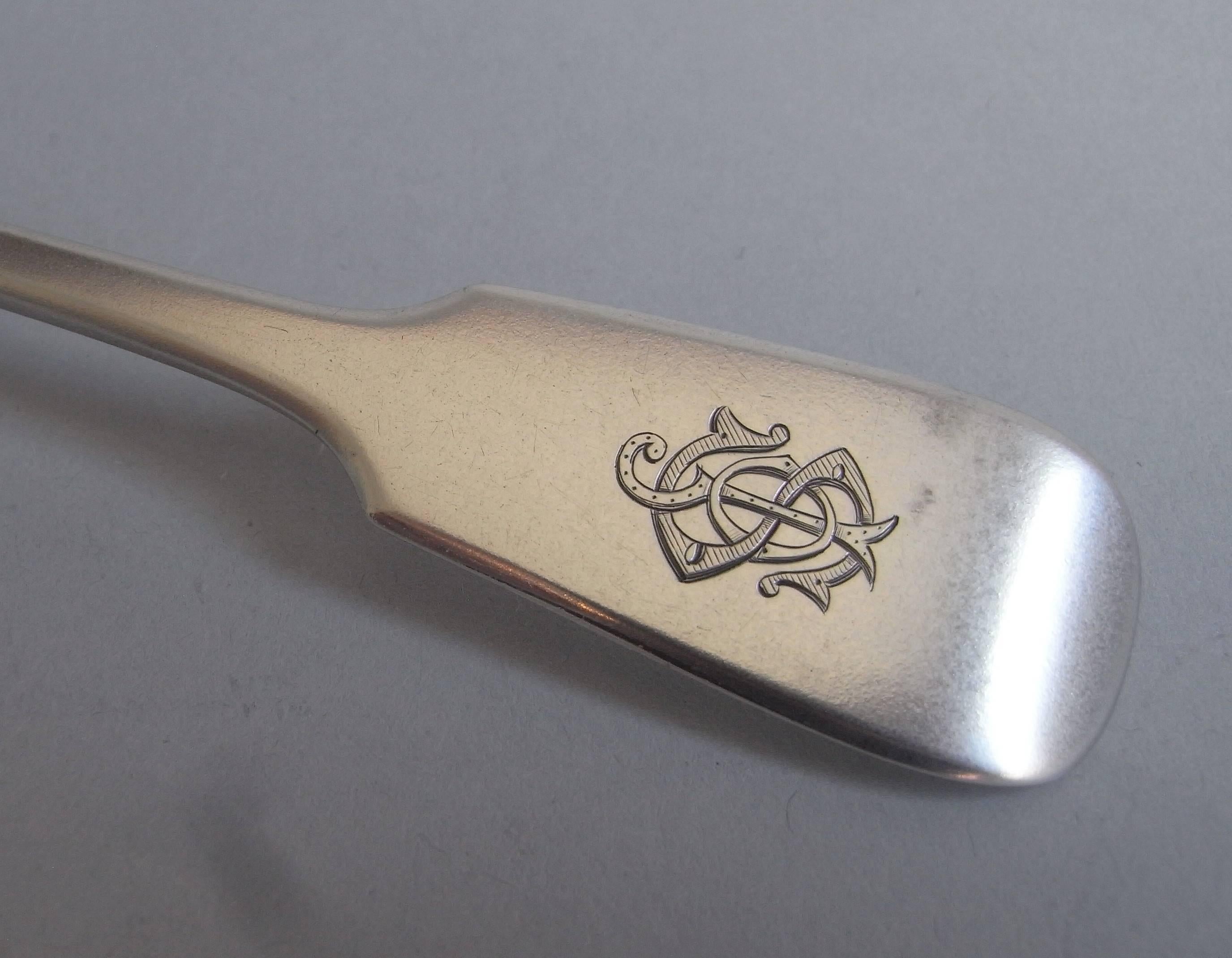 Extremely Rare Moustache Spoon Made in London in 1880 by George Adams ...