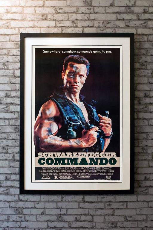 "Commando" Film Poster, 1985 For Sale at 1stDibs
