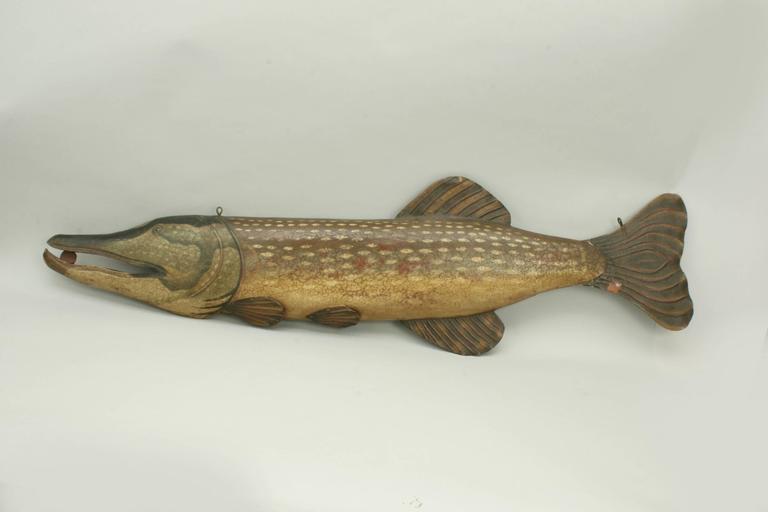 Tin Fish Sign, Pike at 1stDibs