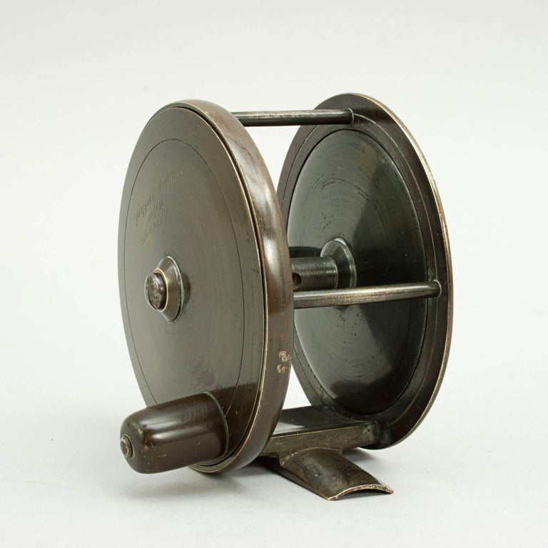 Antique Brass Salmon Fishing Reel For Sale at 1stDibs