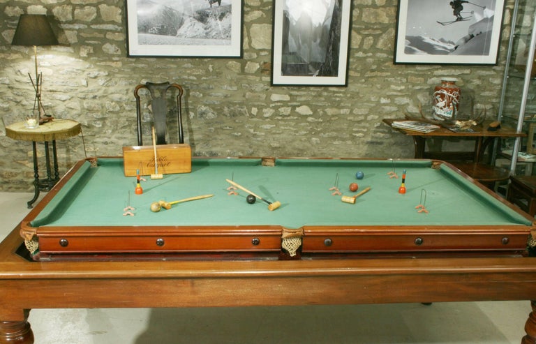 Table Croquet Set in Pine Box at 1stDibs