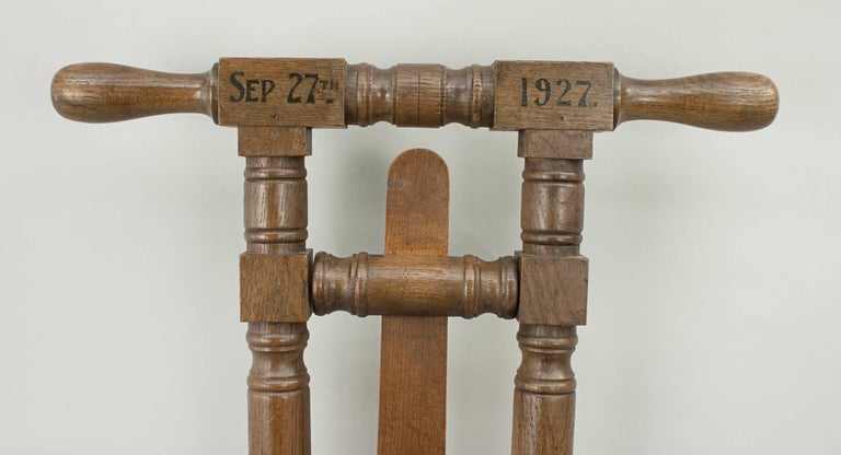 Traditional Oak Boot Jack at 1stDibs