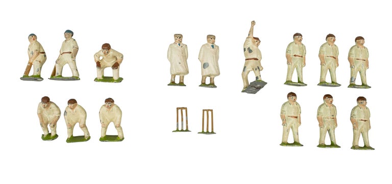 Lead Toy Cricket Figures at 1stDibs