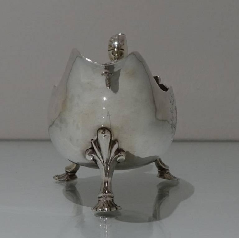 George II Antique Britannia Silver Irish Sauce Boat Dublin Andrew ...