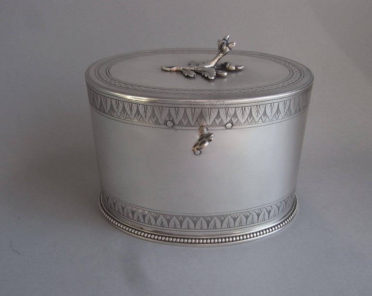 Very Rare and Unusual George III Tea Caddy Made in by Hester Bateman at ...