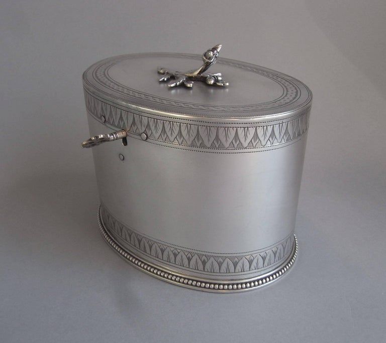 Very Rare and Unusual George III Tea Caddy Made in by Hester Bateman at ...