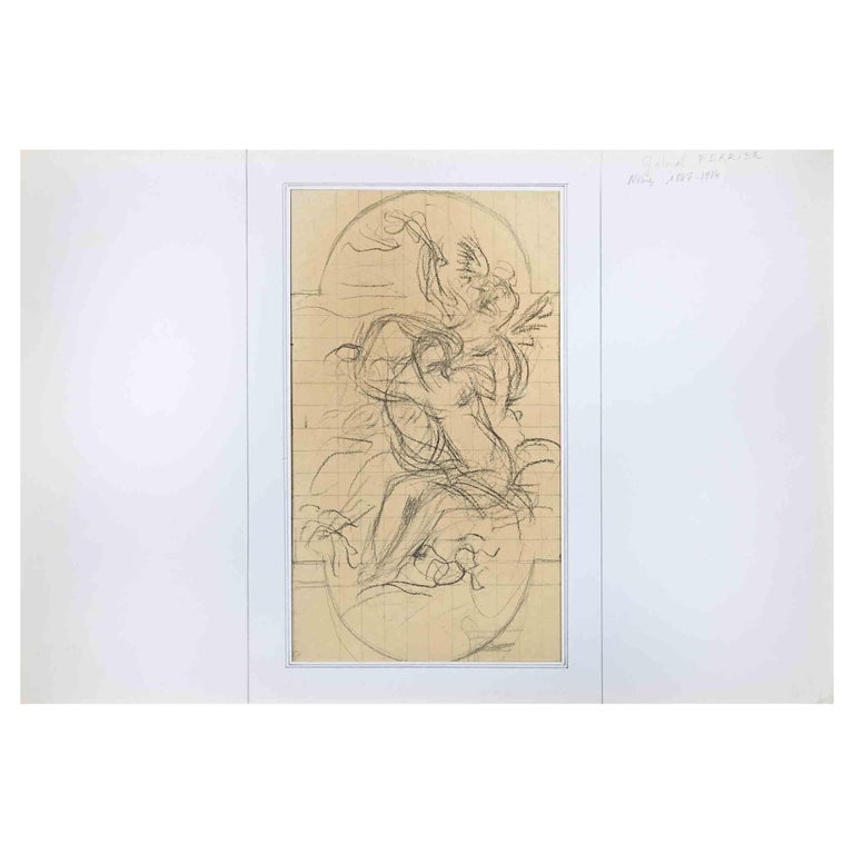 Gabriel Ferrier - The Nude and Full Moon - Drawing by Gabriel Ferrier ...