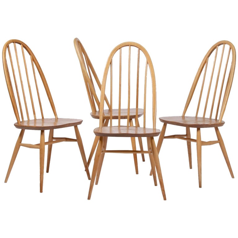 Set of Four Ercol Dining Chairs at 1stDibs