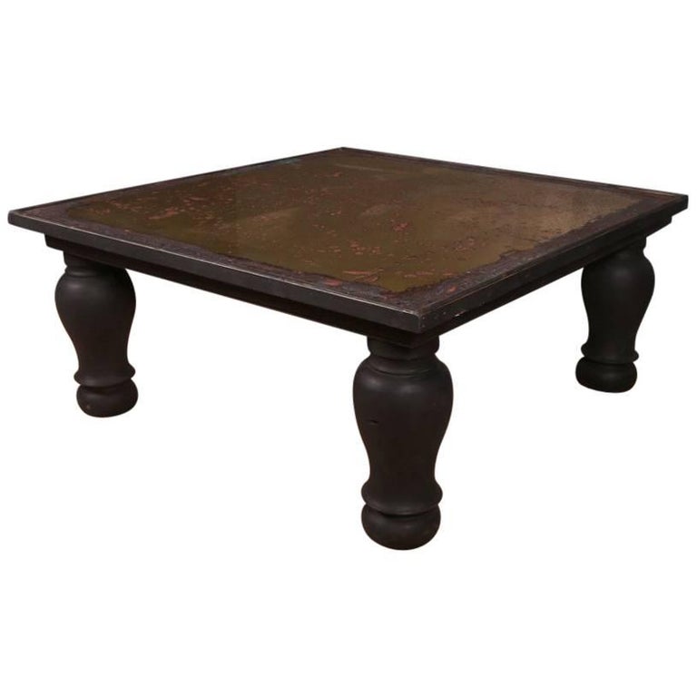 Large Painted Low Table For Sale at 1stDibs