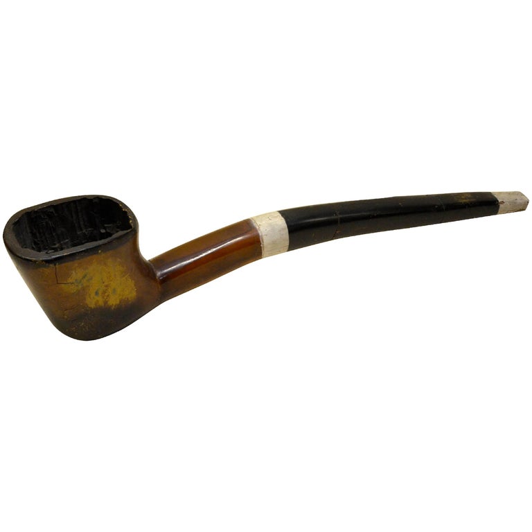 Mid-19th Century Very Large Wooden Pipe from English Tobacco Shop For ...