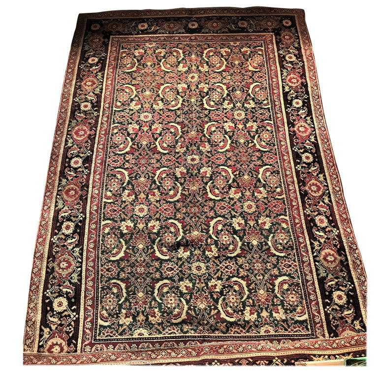 Agra 19th Century Carpet Rug at 1stDibs