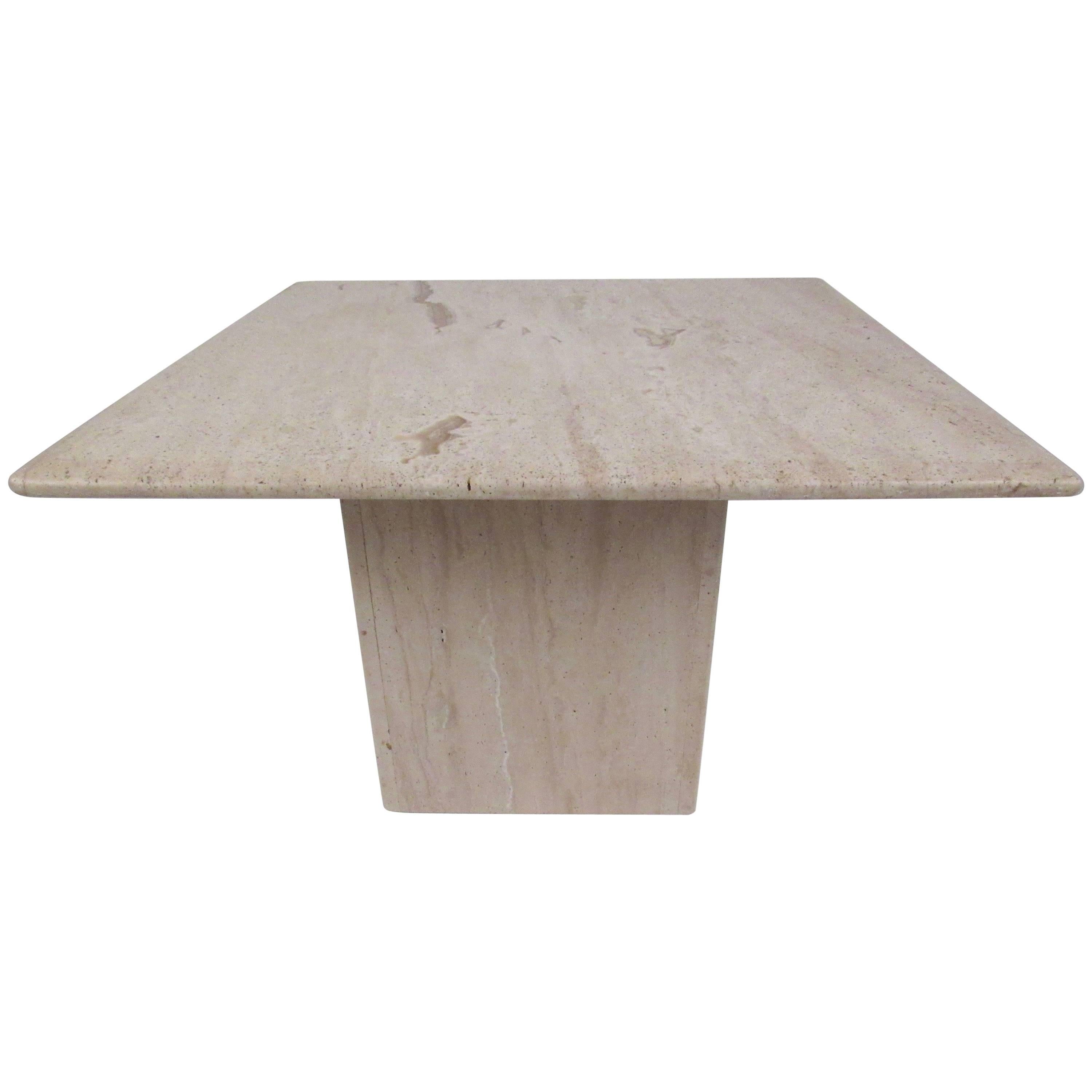 Midcentury Travertine Coffee Table at 1stDibs | vintage travertine ...