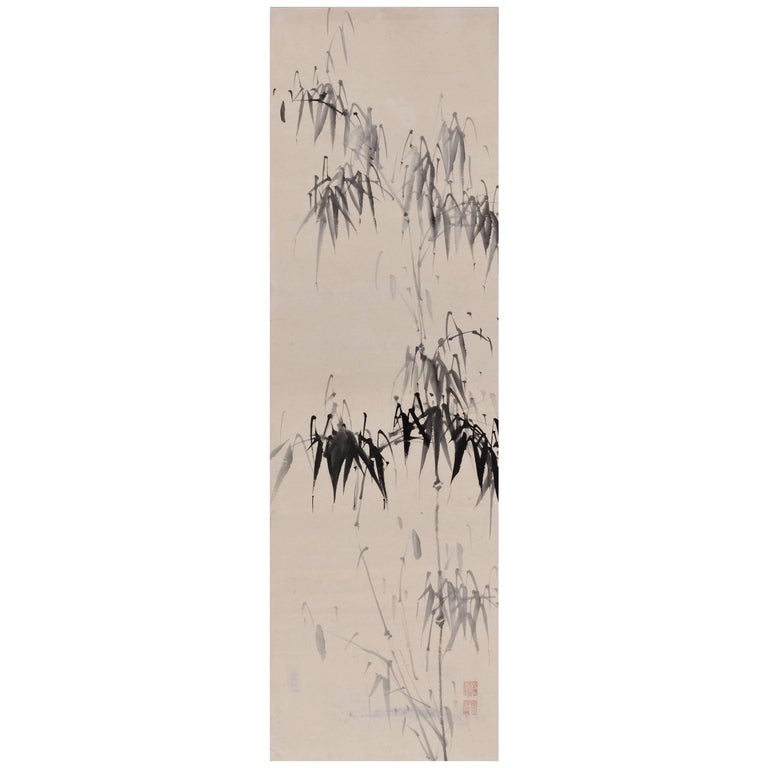 Bamboo, 18th Century Japanese Ink Painting by Cho Tosai at 1stDibs