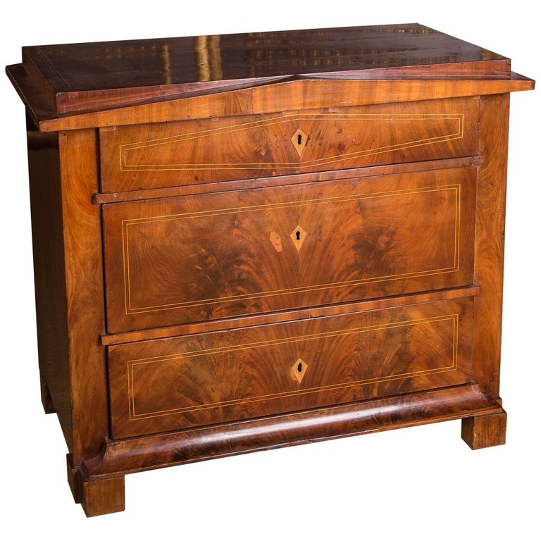 19th Century Original Biedermeier Commode with Mahogany, circa 1820 at ...