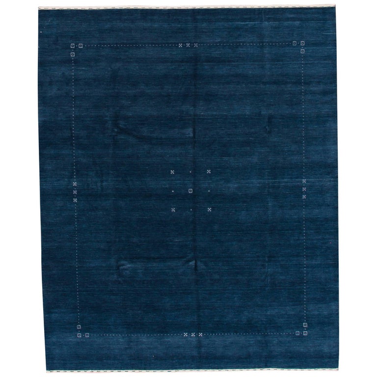 21st Century Blue Gabbeh Style Rug For Sale at 1stDibs