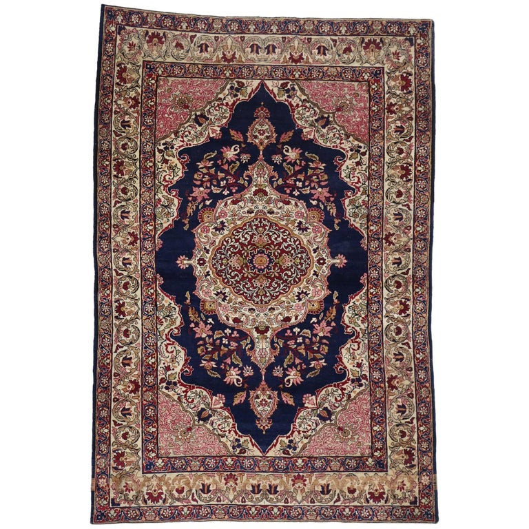 Antique Persian Kermanshah Accent Rug with Traditional Style For Sale ...