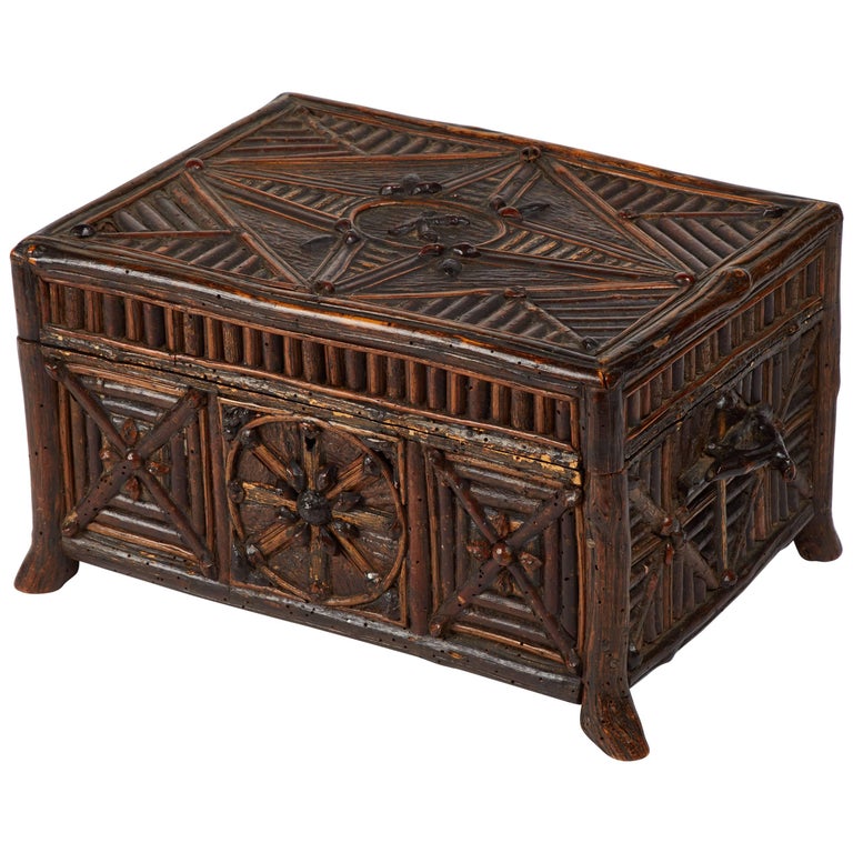 Tramp Art Box at 1stDibs