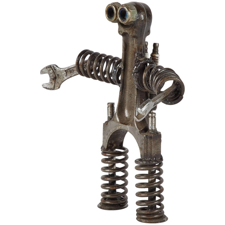 Sculpture Made from Industrial Iron Parts in France Circa 1980s For ...