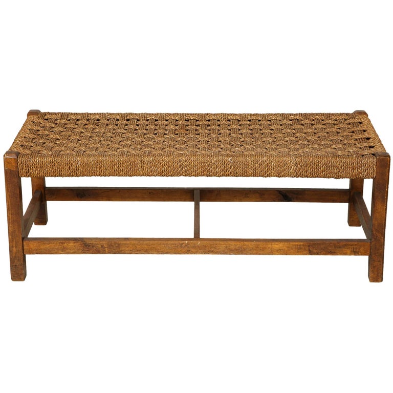 Woven Rope Luggage Stool at 1stDibs