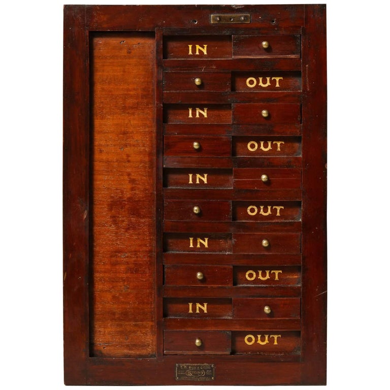 "In and Out" Club Board at 1stDibs