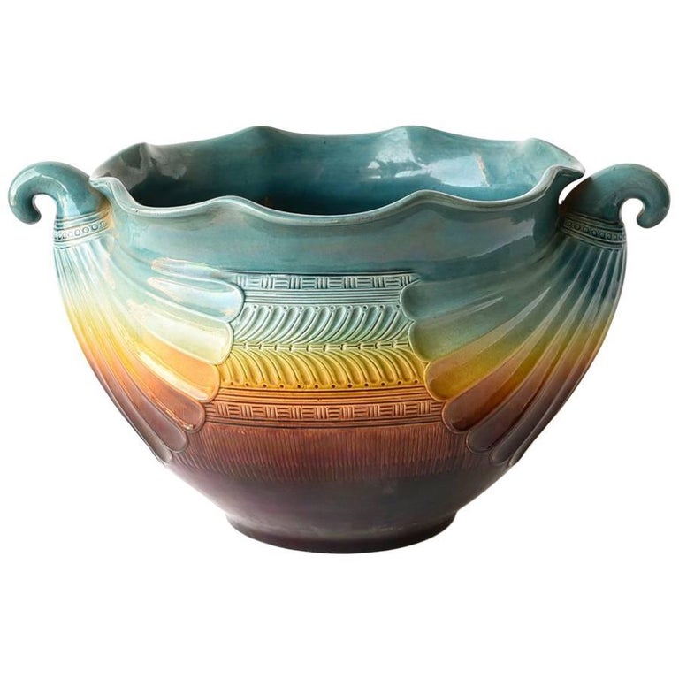 Attributed Christopher Dresser Ault Pottery Jardinière For Sale at 1stDibs