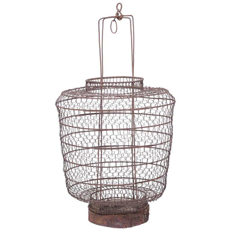 19th Century Chinese Twisted Wire Lantern at 1stDibs