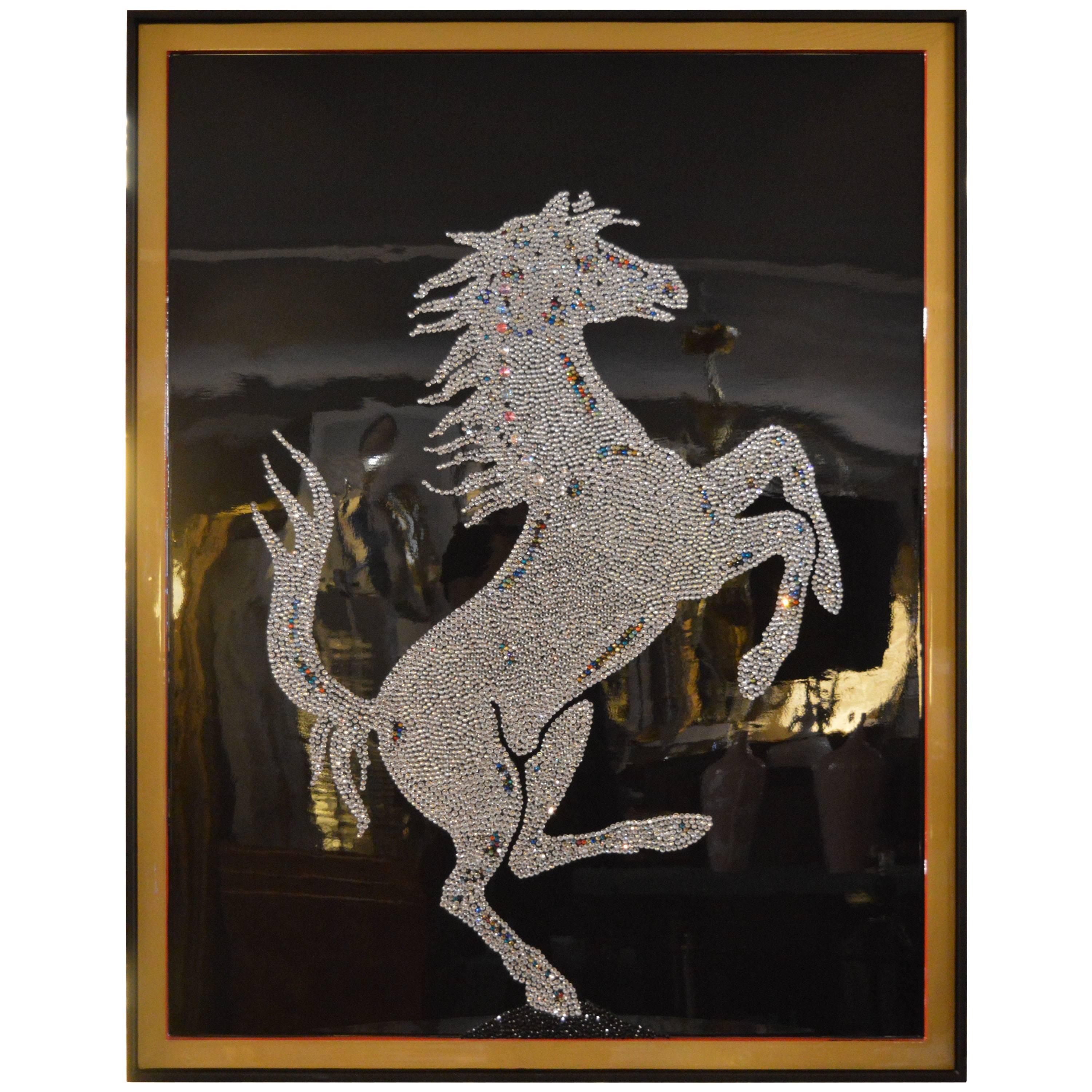 Swarovski Crystal Ferrari Horse by Mauro Oliveira at 1stDibs