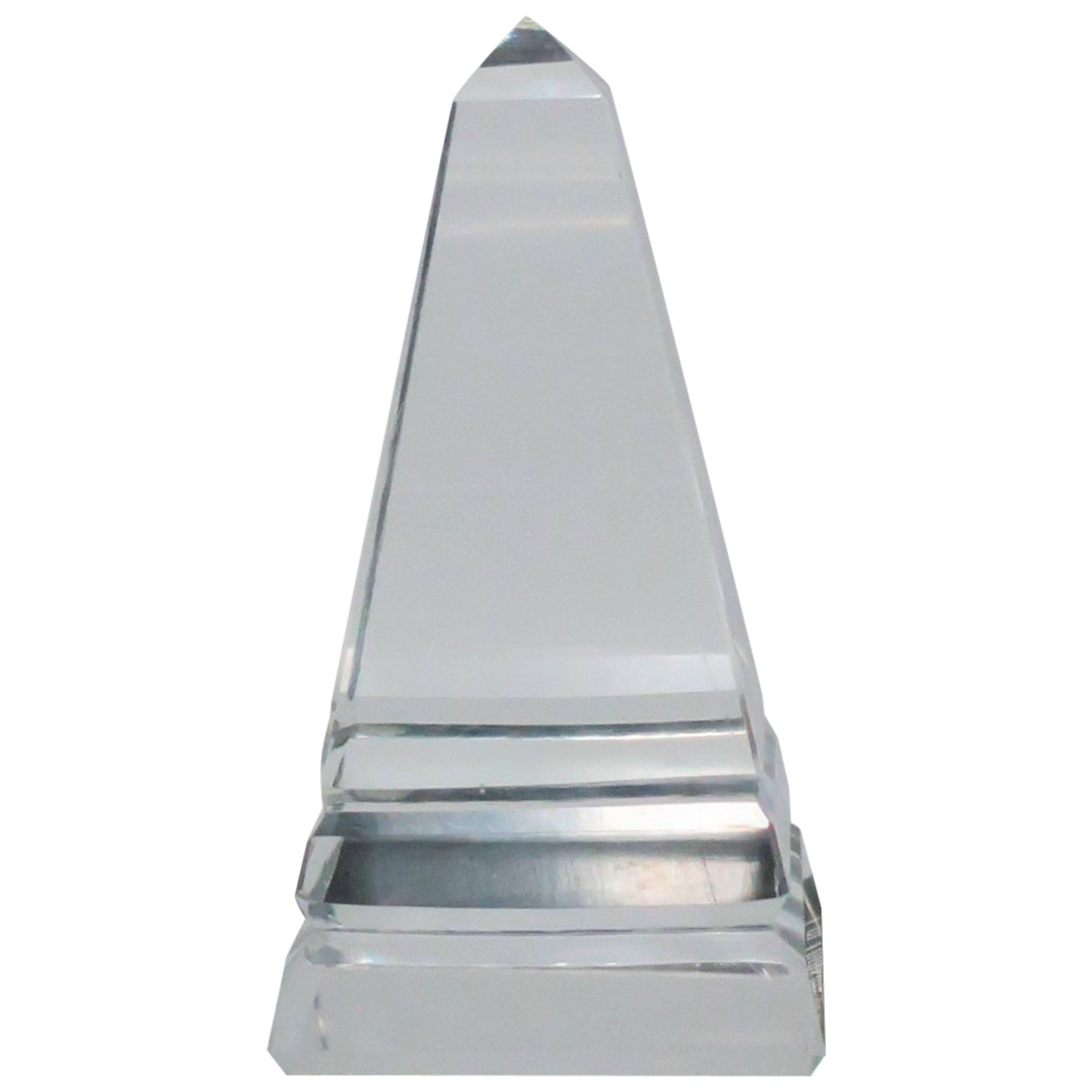 Modern Crystal Obelisk at 1stDibs