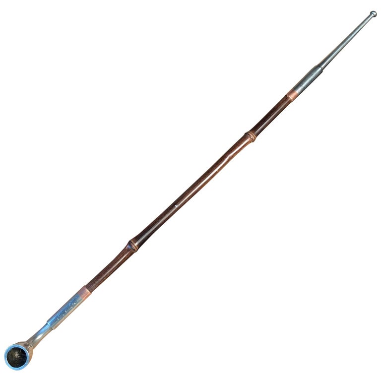 Japanese Antique Long 24" Pipe Kiseru Rare Find from Kyoto at 1stDibs