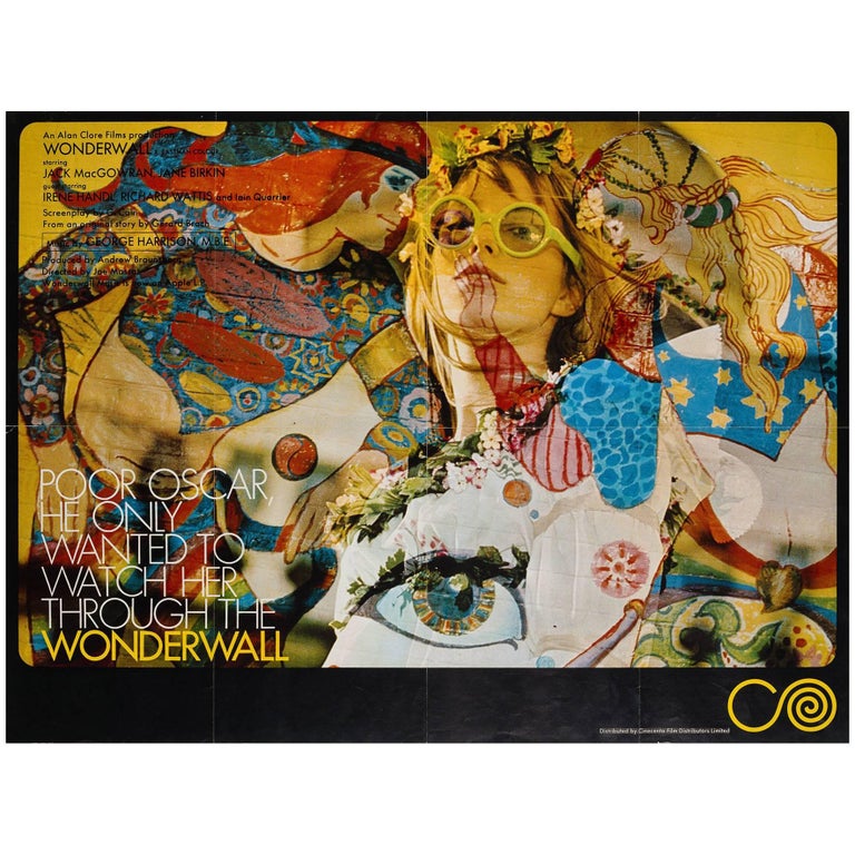 Wonderwall Original UK Film Poster, 1969 at 1stDibs