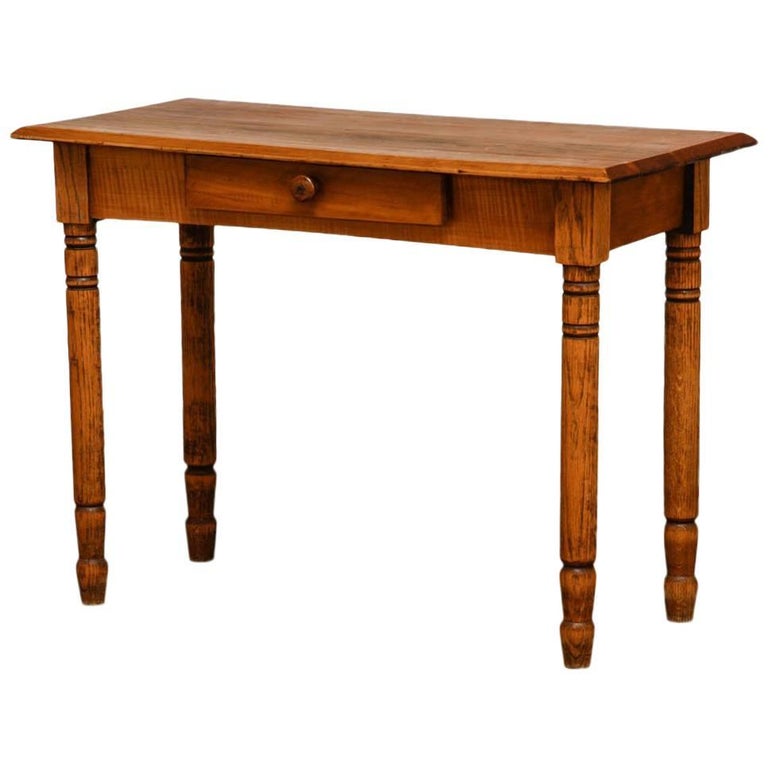 Rustic Farmhouse Oak Work Table or Console at 1stDibs