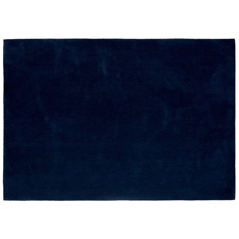 'Bleu Pinton' Hand-Tufted Area Rug in Midnight Blue by Pinton For Sale ...