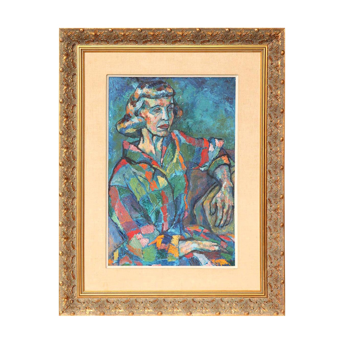 Stylized Portrait of a Lady, Iris Hardcastle, circa 1940 For Sale at ...