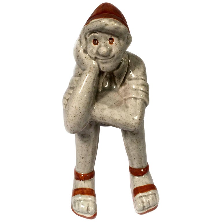 "Srulik" Israeli Cartoon Character on Ceramic at 1stDibs