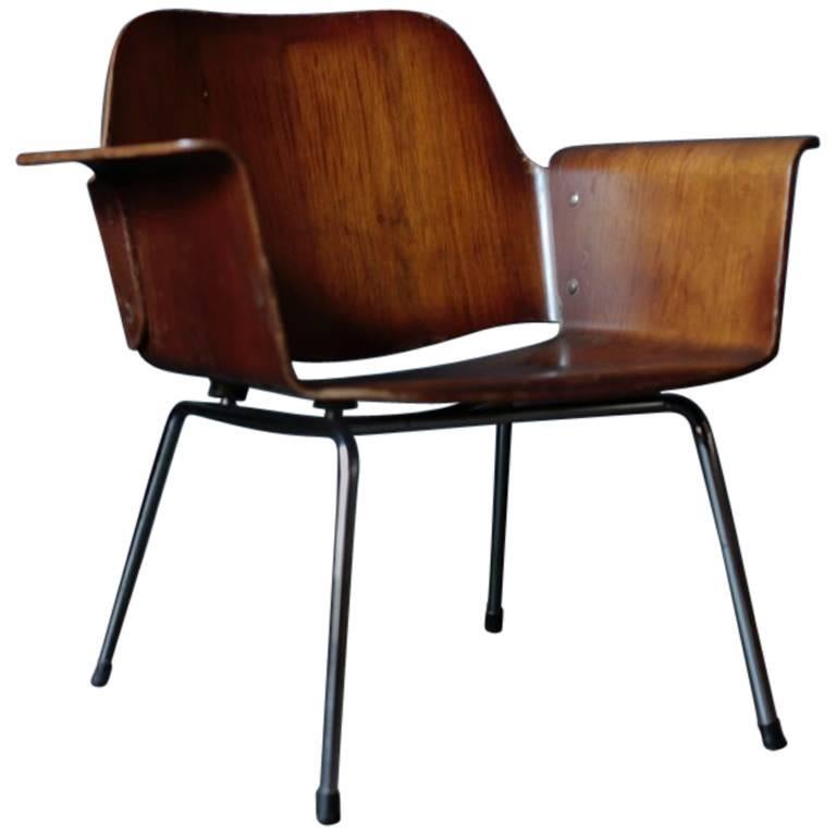 Vintage "Ply Chair" Walnut by Saburo Inui for Tendo Mokko at 1stDibs