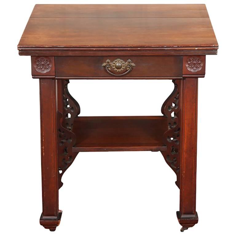 Antique Mahogany Two-Tiered Parlour Table, circa 1890 For Sale at 1stDibs