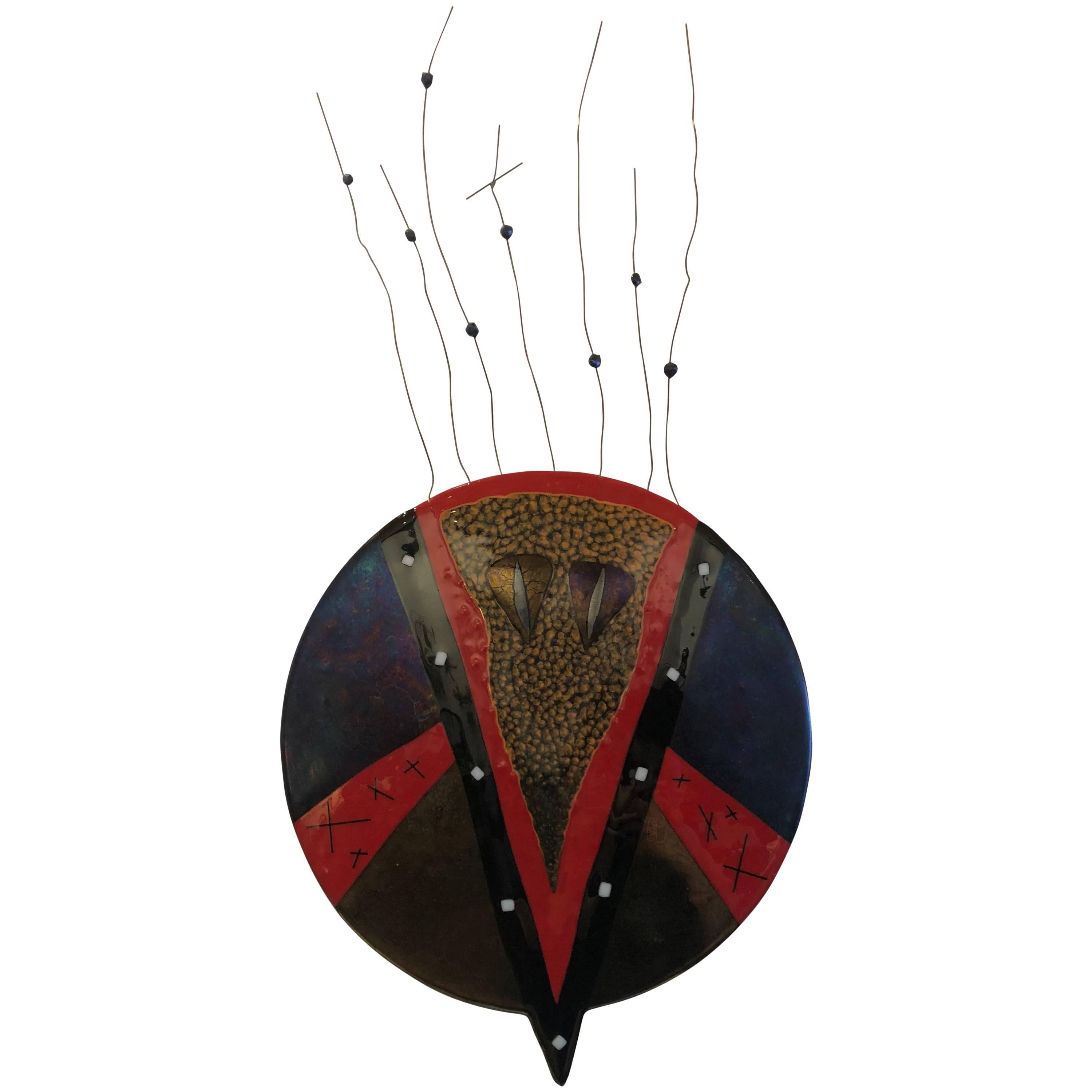 Postmodern Hand Carved and Burnished Stone Egg and Holster Set, Memphis ...